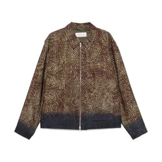 Dries Van Noten Schokoladenbraune Jacke mit Rei&szlig;verschluss vorne - - Jackets - Herren - Braun - M