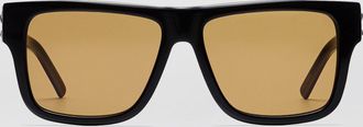 MCM Quadratische Sonnenbrille BLACK ACETATE