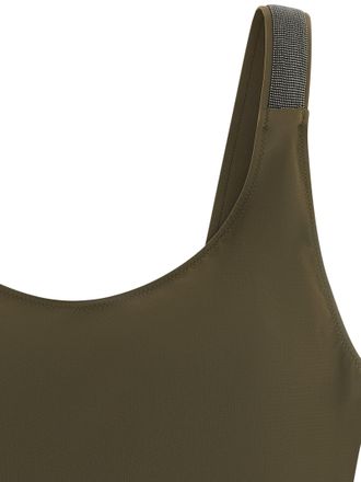 Brunello Cucinelli One-Piece Swimsuit - Green