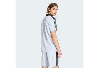 adidas Originals T-Shirt JSY mit V-Ausschnitt, ohne Verschluss, aus Polyester