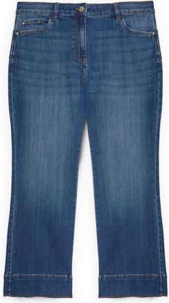 Fiorella Rubino Femme, Jeans, Bleu, Taille: 46 FR Jean &Eacute;vas&eacute; Cheville