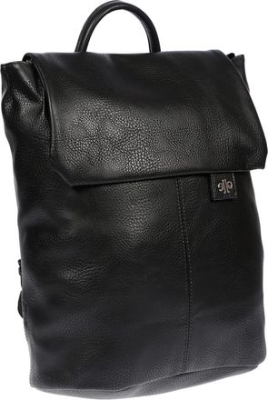Christian Wippermann gro&szlig;er Damen Rucksack Tasche in Leder Optik mit Laptopfach schwarz