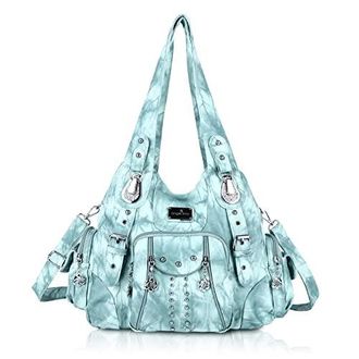 Angel Kiss Sacs &agrave; main pour femmes en cuir PU, sacs hobo pour femmes, sac &agrave; bandouli&egrave;re, Taille unique