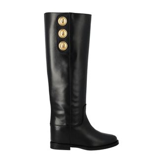 Via Roma 15 Stylische Sneakers Santa Monica Nero - - Shoes - Damen - Schwarzk - 37 EU