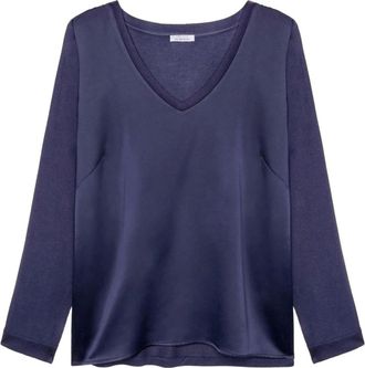 Fiorella Rubino Damen, Oberteile, Blau, SGr&ouml;&szlig;e