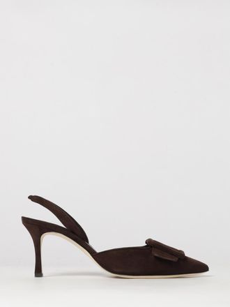 Manolo Blahnik Escarpins slingback Maysli en daim &agrave; talon moyen