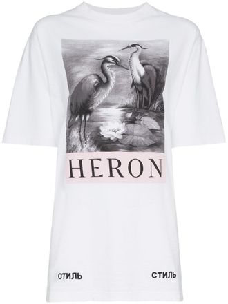 Heron Preston t-shirt imprim&eacute; - Blanc
