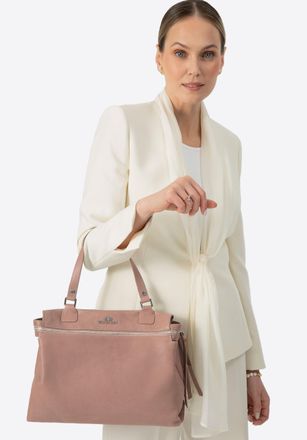 Wittchen Damen-Etui aus Naturleder, beige