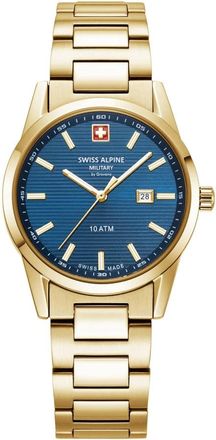 Swiss Alpine Military Swiss Alpine Military Damenuhr Argos gold blau 34mm Artikelnummer 7767.1115 - - Accessories - unisex - Gelb - ONE SIZE