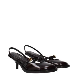 Dries Van Noten Womens Brown Leather Platform Sandals