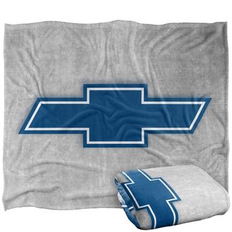 Trevco Chevy Simple Vintage Bowtie, offizielles Lizenzprodukt, Silky Touch, superweich, 152 x 127 cm