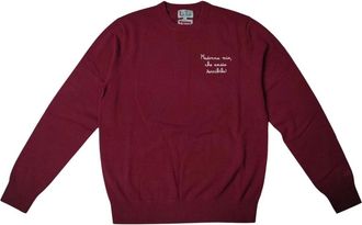 MC2 Saint Barth Heron Rundhals-Strickpullover - - Knitwear - Herren - Rot - ONE SIZE