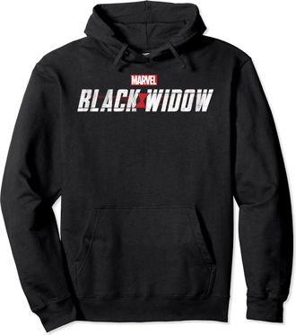 MARVEL Black Widow Text Logo Pullover Hoodie