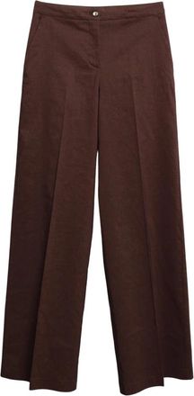 Pinko Pinko, Femme, Pantalons, Brun, Taille: 40 FR Jacopone Wide Pantalons