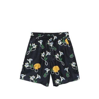 Dr&ocirc;le de Monsieur Floral-printed Shorts