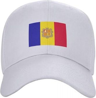 Generic Casquette de baseball tendance avec drapeau dAndorre - Casquette de baseball pour homme et femme - Chapeau de camionneur respirant