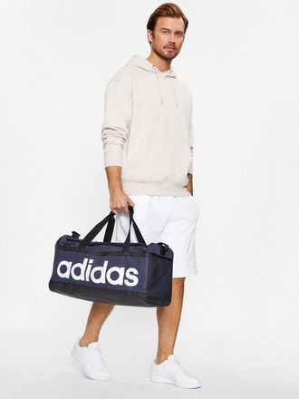 adidas Sporttasche adidas Essentials Linear Duffel Medium HR5349 Dunkelblau