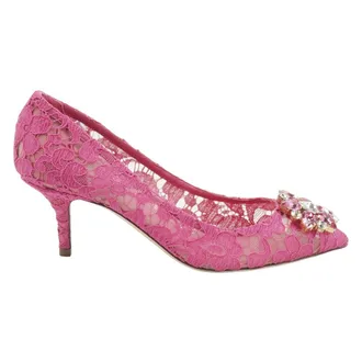 Dolce & Gabbana Femme, Chaussures, Rose, Taille: 37 1/2 EU Bellucci Escarpins