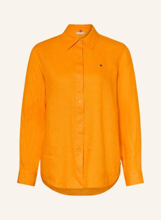 Tommy Hilfiger Hemdbluse Aus Leinen orange