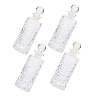 Angoily 4st&uuml;cke Transparente Glasflaschen F&uuml;r &Auml;therische &Ouml;le Parf&uuml;mflaschen Und Duftflaschen Leere Aromaflaschen Zum Bef&uuml;llen Mit Verschiedenen Fl&uuml;ssigkeiten