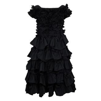 Red Valentino Femme, Robes, Noir, Taille: 32 FR Elegant Dress with Ruffles