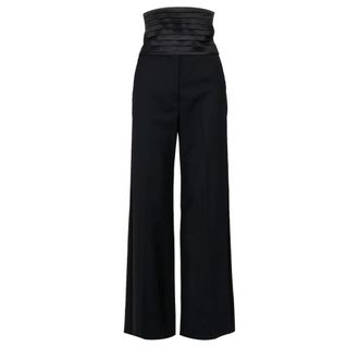 Erika Cavallini Semi Couture Femme, Pantalons, Noir, Taille: 36 FR Pantalon Semi-Couture