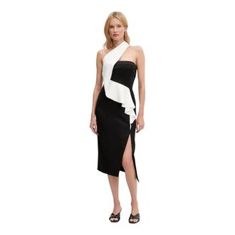 Karl Lagerfeld BW Asymmetrisches Kleid - - Dresses - Damen - Schwarzk - M