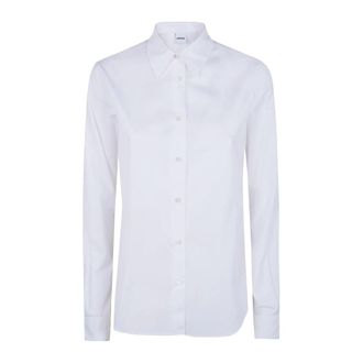 Aspesi Klassisches Baumwoll-Popeline-Hemd - - Blouses & Shirts - Damen - Wei&szlig; - M