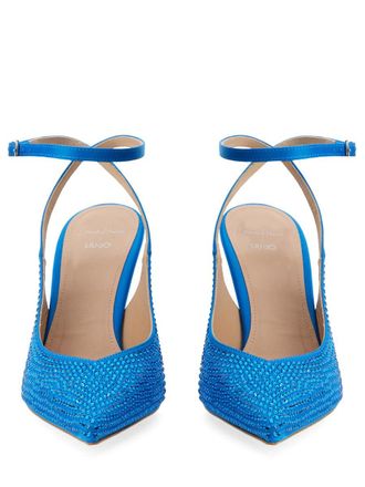 Liu Jo Satin Slingback with Hourglass Heel - Blue