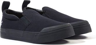 Lyle & Scott Duncan Schwarze Segeltuchschuhe