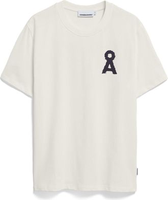 Armedangels Herren T-Shirt aus Bio-Baumwolle AADRU &Aring; ZICK Zack Oversized Fit Pure