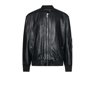 John Richmond Homme, Vestes, Noir, Taille: XS Blouson de motard avec fermeture &eacute;clair sur le devant et finition brillante