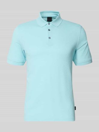 Bugatti Slim Fit Poloshirt mit Strukturmuster