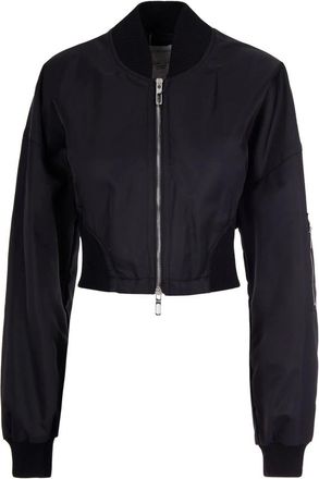 Sportmax Femme, Vestes, Noir, Taille: 34 FR Zebu Bomber Jacket