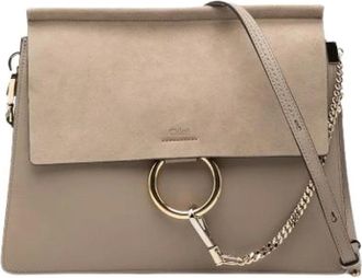 Chlo&eacute; Sac bandouli&egrave;re Faye Pre-owned - Femme - Pre-owned - Beige - Taille: ONE Size