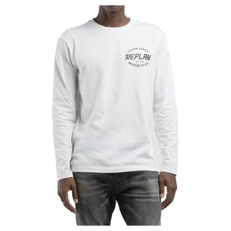 Replay Herren M6988 T-Shirt, 011 Natural White, Small
