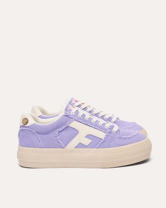 Faguo Baskets en toile violet clair
