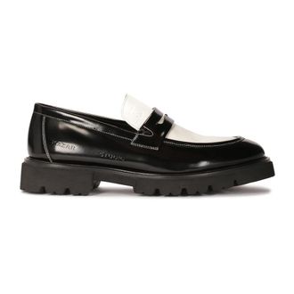Kazar Slip-on zweifarbige Lackleder-Loafer - - Shoes - Herren - Schwarzk - 43 EU