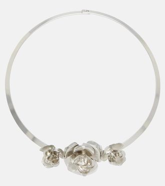 Jennifer Behr Collier Rosalba &agrave; appliqu&eacute;s floraux