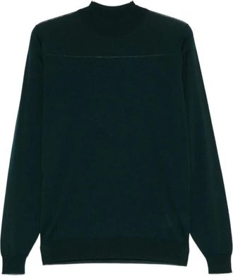 John Smedley Homme, Pulls, Vert, Taille: 2XL Col roul&eacute;s