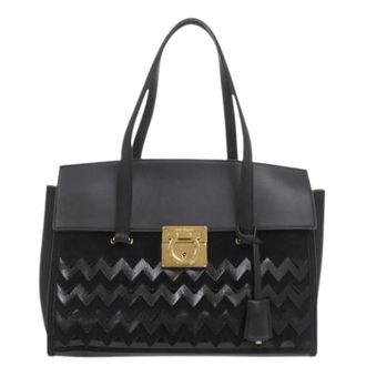 Ferragamo Pre-owned Leather Shoulder Bag - - Pre-owned - Damen - Schwarzk - ONE SIZE