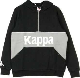 Kappa Herren Zip Hoodie Schwarz/Grau - - Sweatshirts & Hoodies - Herren - Schwarzk - S