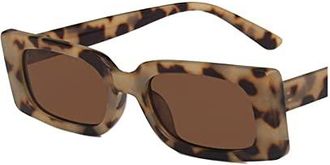 Generic 2025 Designer Square Small Frame Lunettes de soleil rétro tendance pour hommes et femmes pour les vacances en plein air (couleur : B, taille : 1)