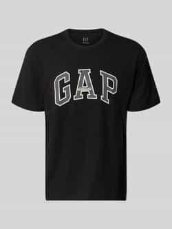 GAP T-Shirt mit Logo und Rundhalsausschnitt