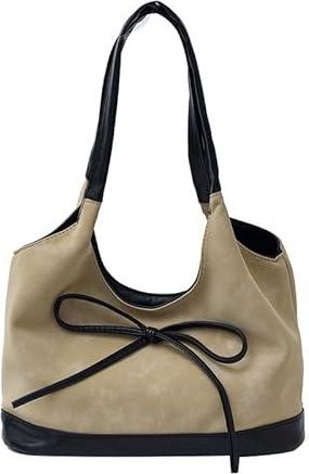 Generic Sac &agrave; bandouli&egrave;re souple en polyur&eacute;thane de couleur unie - Grand sac d&eacute;contract&eacute; et l&eacute;ger pour femme - Pour voyage, shopping, usage quotidien, kaki, 2