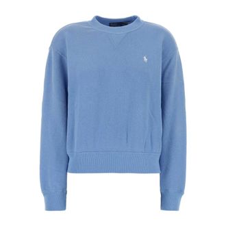 Polo Ralph Lauren Femme, Sweatshirts et sweats &agrave; capuche, Bleu, Taille: 42 FR Cotton Blend SweaT-shirt