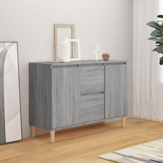 vidaXL Buffet Sonoma gris 101x35x70 cm Bois ding&eacute;nierie Vidaxl