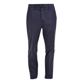 BRIGLIA 1949 Homme, Pantalons, Bleu, Taille: W35 Pantalon Bleu Élégant pour Homme