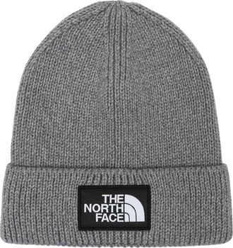 The North Face Bonnet &agrave; revers Logo Box - Homme - Sport - Gris - Taille: ONE Size