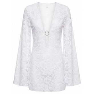 Os&eacute;ree Femme, Robes, Blanc, Taille: 38 FR Kaftan en dentelle Bridal O Lover